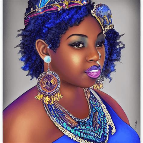 Dark Skin Queen · Creative Fabrica