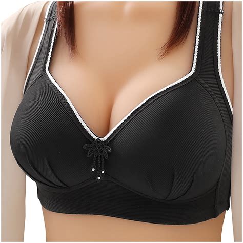 Aoochasliy Bras For Women Clearance Sexy Plus Size Solid Color Steel