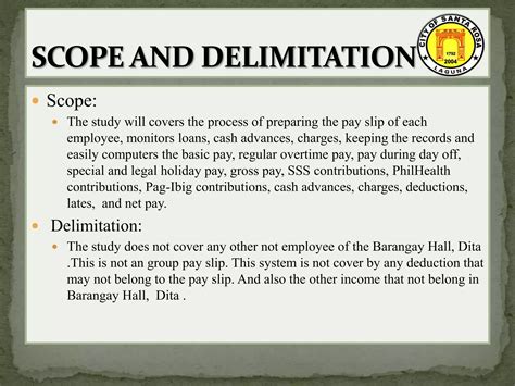 A Computerized Payroll System For The Barangay Hall Pptx Personal