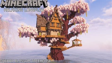 Cherry Blossom Treehouse Minecraft Relaxing Longplay No Commentary 3 Blossom House