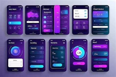 premium photo process of creating an interface for a mobile app user interface and experience