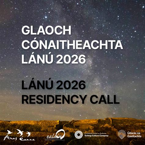 Call For Residency LÁnÚ 2026 Áras Éanna