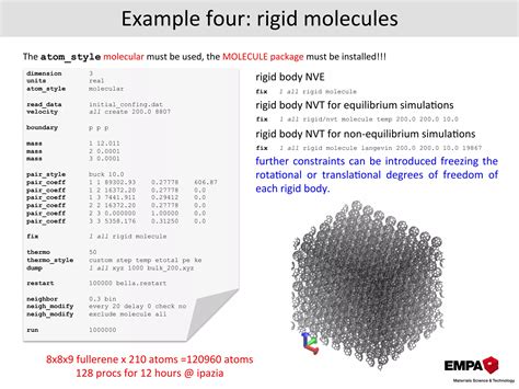 Non Equilibrium Molecular Dynamics With Lammps Ppt