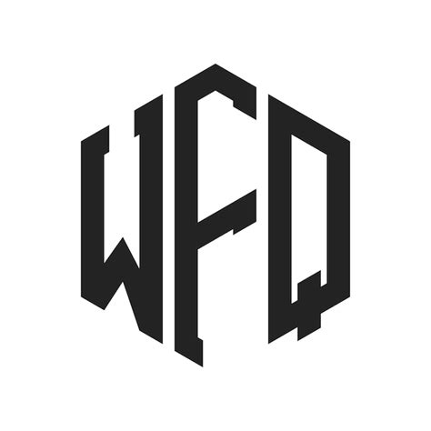 Premium Vector Wfq Logo Design Initial Letter Wfq Monogram Logo Using Hexagon Shape
