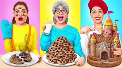 چالش درست کردن غذا مسابقه آشپزی درست کردن کوکی