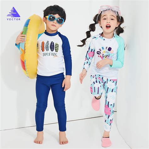🏊‍♂️ชุดว่ายนํ้าเด็กขายาวแขนยาว ชาย หญิง 2 14ขวบ ลายน่ารักๆ🏊‍♀️ Shopee Thailand