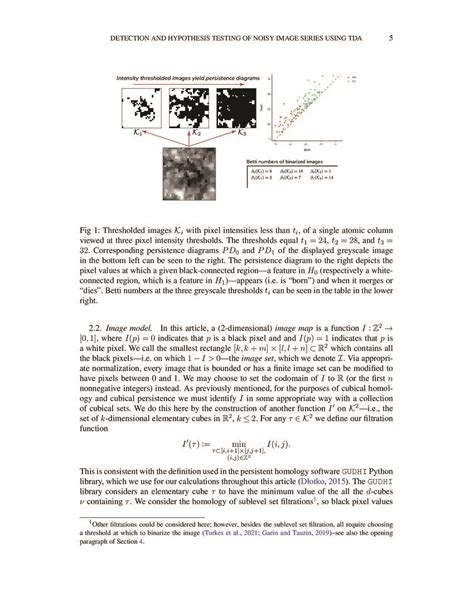 Detection And Hypothesis Testing Of Features In Extremely Noisy Image Series Using Topological