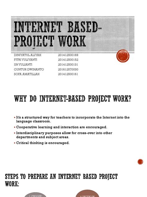 Internet Based Project Work Pdf Educational Psychology Cognition