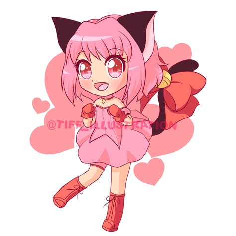 Tiff Illustration — Chibi Mew Ichigo From Tokyo Mew Mew