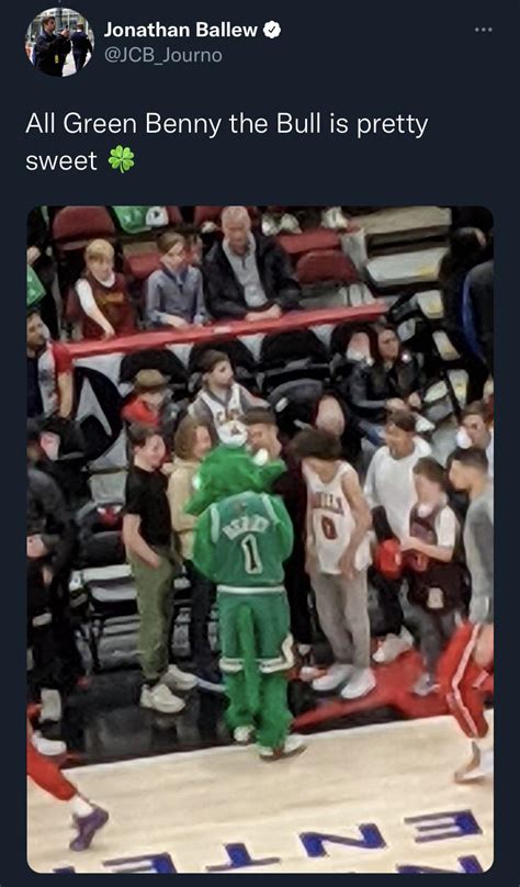 Can We Get A Green Benny The Bulge Edit For St Patricks Day Rnbacirclejerk