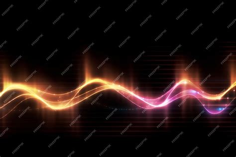 Premium Photo Audio Waveform Abstract Technology Background Blue And Purple Abstract Wireframe