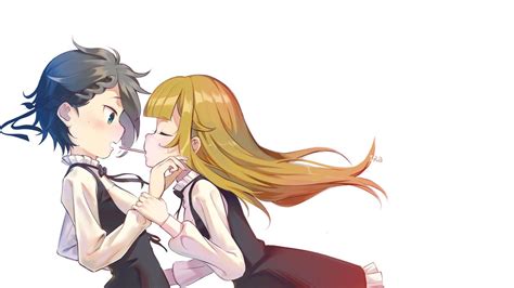 Anime Yuri Kiss Wallpapers Wallpaper Cave
