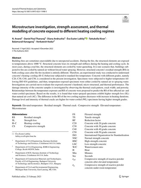 Pdf Microstructure Investigation Strength Assessment And Thermal