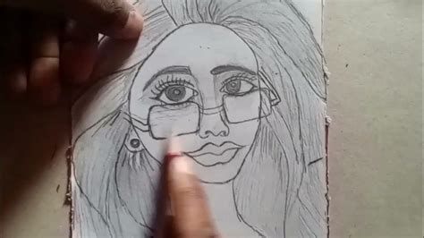 Easy Drawing Ladki Ka Chitra Aasani Se Banaen Trending Drawing Viralvideo Youtubevideo Youtube