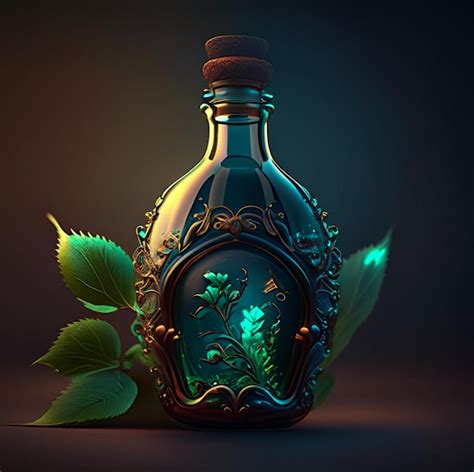 Premium Ai Image Elixir Bottle