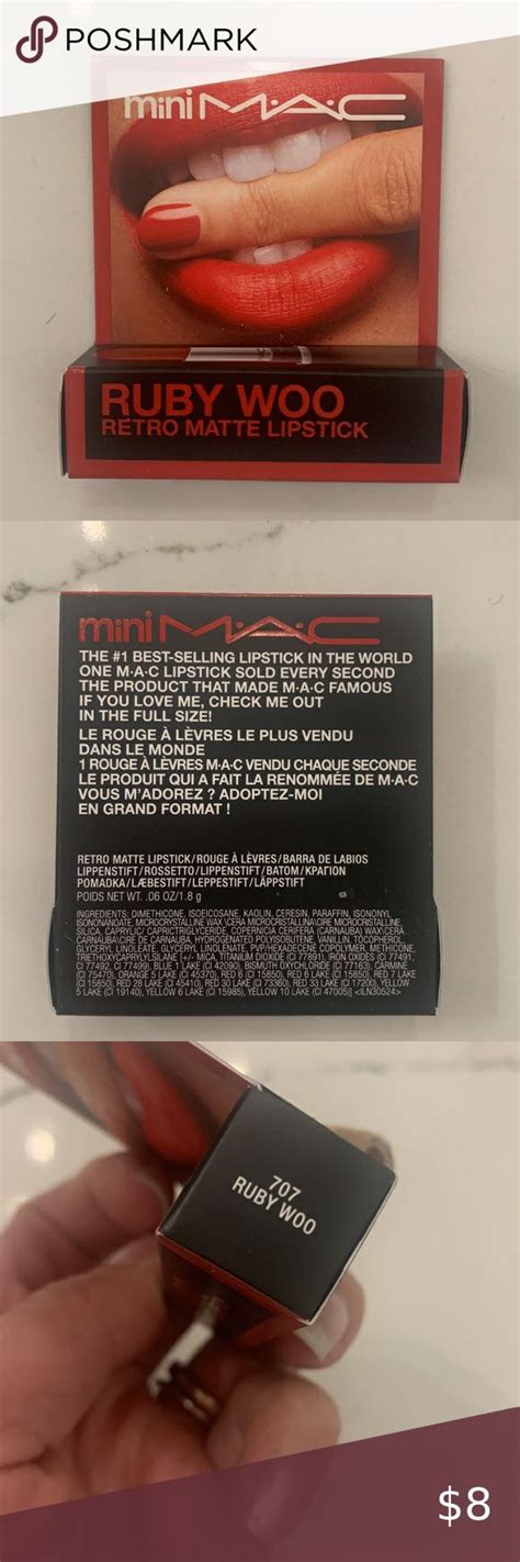 3 15 Mini Mac Ruby Woo Retro Matte Lipstick Mac Ruby Woo Mini Mac Ruby Woo