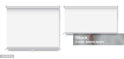 빈 프로젝션 스크린 현실적인 벡터 일러스트 레이 션 세트 0명에 대한 스톡 벡터 아트 및 기타 이미지 0명 3차원 형태 개체 그룹 Istock