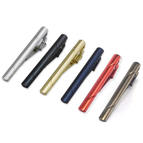 Tie Clips For Men Style Metal Blue Tone Bar Practi Vicedeal