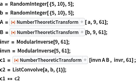 Numbertheoretictransform Wolfram Function Repository