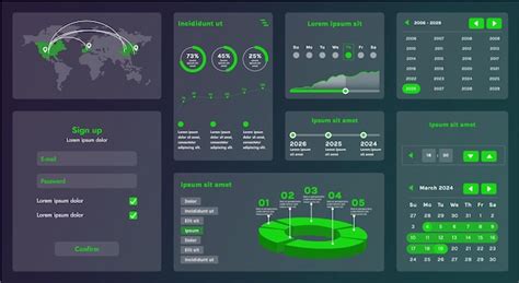 Premium Vector The Picture Shows The Interface Of A Web Application Or Site Consisting Of