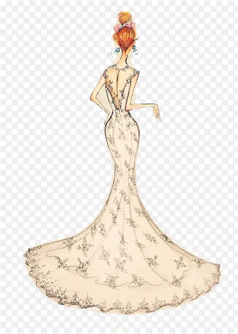 手绘婚纱背影png图片素材下载图片编号8510294 Png素材网