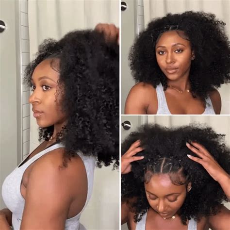 Luvme Too Easy Texture™ 3 In 1 Half Wig 180 Density Kinky Curly Yak