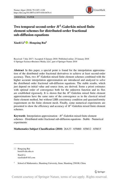 Two Temporal Second Order H1 Galerkin Mixed Finite Element Schemes For Distributed Order