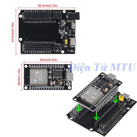 Đế Ra Chân Cho Nodemcu Esp32 Điện Tử Mtu