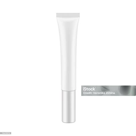 흰색 배경에 고립 된 플라스틱 화장품 립스틱 튜브 포장 모형 튜브에 대한 스톡 벡터 아트 및 기타 이미지 튜브 립밤 흰색 Istock