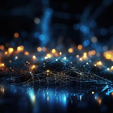 Premium Ai Image Realistic Particle Technology Background Ai