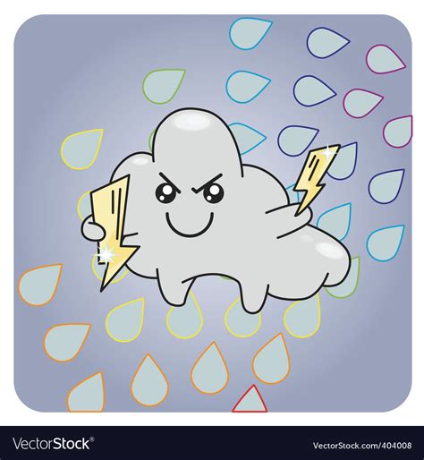 Thundercloud Royalty Free Vector Image Vectorstock
