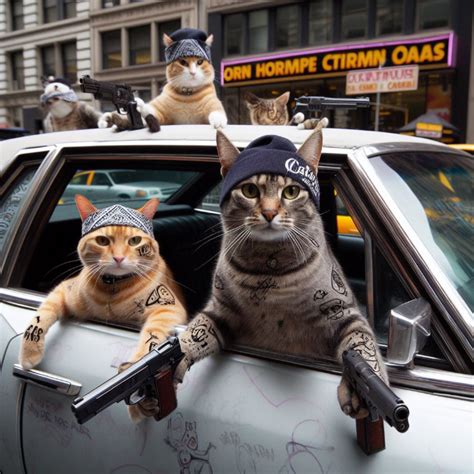 A Visual Journey Through Ai Generated Cat Street Gangs Barnorama