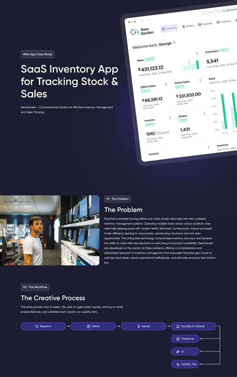 Saas Inventory App For Tracking Stock And Sales Behance