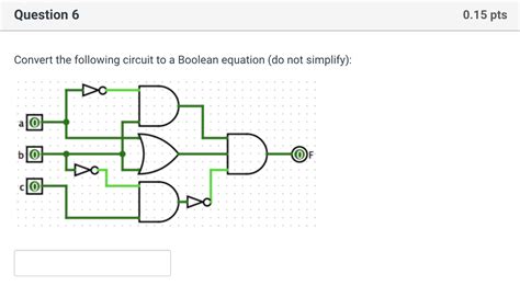 Solved Convert The Following Circuit To A Boolean Equation Chegg Com