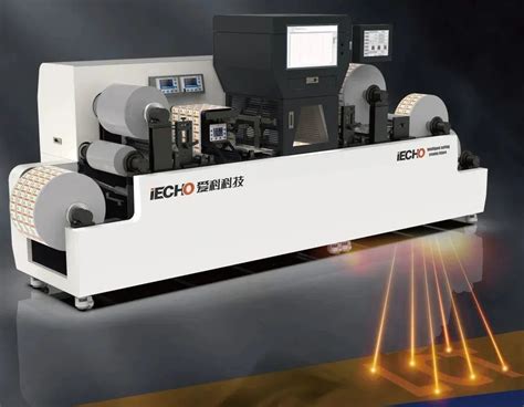 News Iecho Advertising Label Industry Automatic Laser Die Cutter
