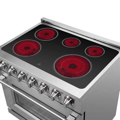 Forno Massimo 36 Inch Electric Range In Stainless Steel Ffsel6020 36