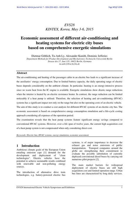 Pdf Economic Assessment Of Different Air Conditioning And Heating