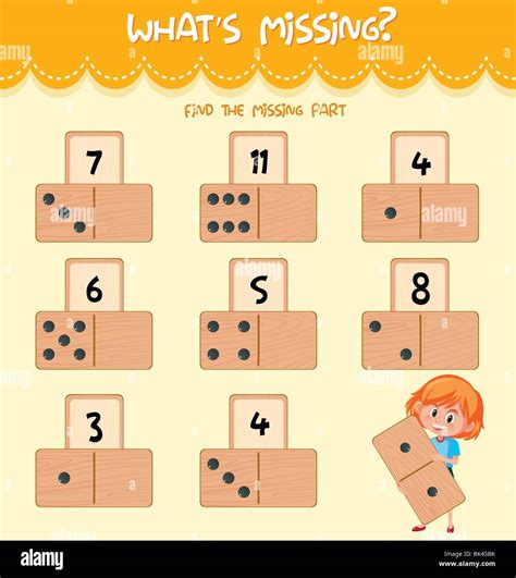 Write Missing Number Worksheet Illustration Stock Vector Image And Art Alamy