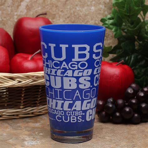 Chicago Cubs 16oz Plastic Color Pint Glass