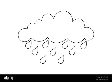 Minimal Cloud Symbol Continuous One Line Art Vector Illustration Stock Vector Image And Art Alamy