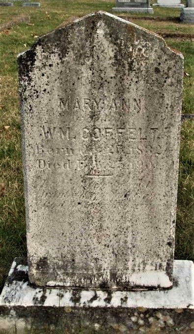 Mary Ann Corbin Coffelt 1832 1901 Find A Grave Memorial