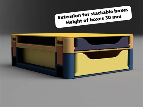 Versatile Stackable Storage Box System Height 30 Remixed By Jakub