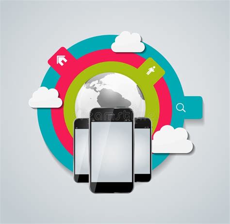 Cloud Computing Concept Vector Illustration Stock Vector Illustration Of Desktop Graphic