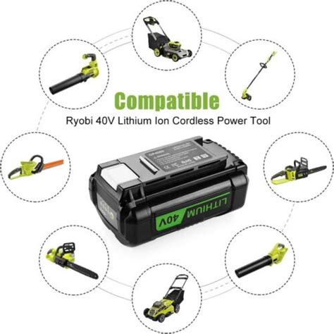 60ah For Ryobi 36v 40v Battery Bpl3640d Bpl3660 R36bty42 Replacement