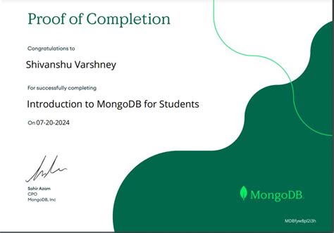 Mongodb Certification Nosql Databasemanagement Continuouslearning