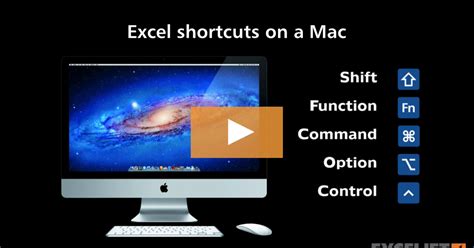 Excel Shortcuts On A Mac Video Exceljet