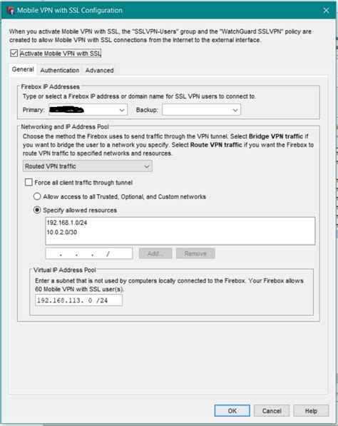 Watchguard Ssl Vpn Configuration Networking Spiceworks Community