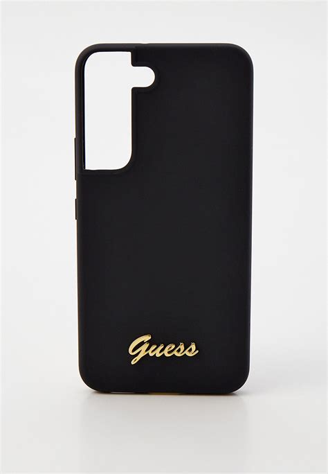 Чехол для телефона Guess Galaxy S22 силиконовый с металлическим лого ...