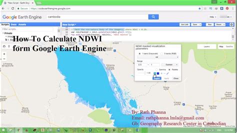 How To Calculate NDWI Form Google Earth Engine YouTube