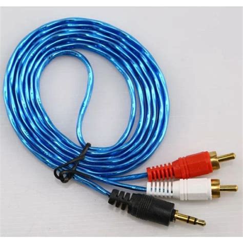 Jual Kabel Jack Audio Aux To Rca Transparan High Kualitas Kabel Audio Aux In Kabel